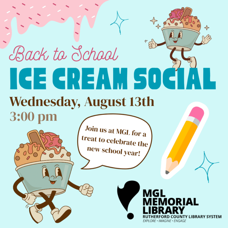 Back to School Ice Cream Social at MGL Library – RCLS+