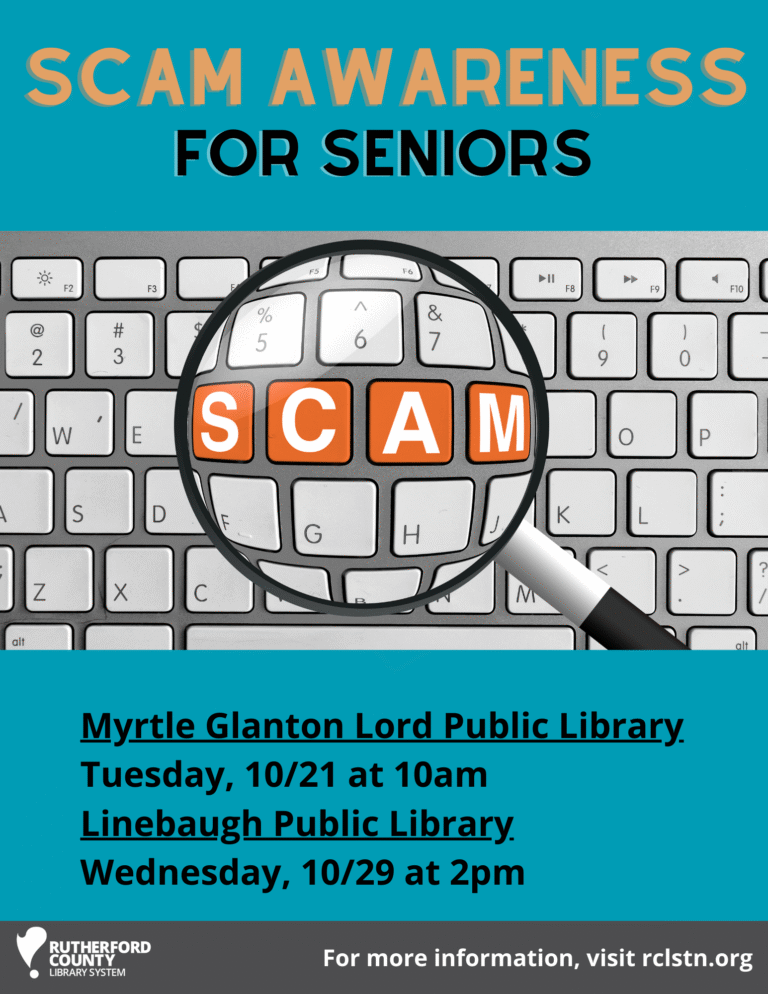 Scam Awareness for Seniors at Linebaugh Public Library – RCLS+