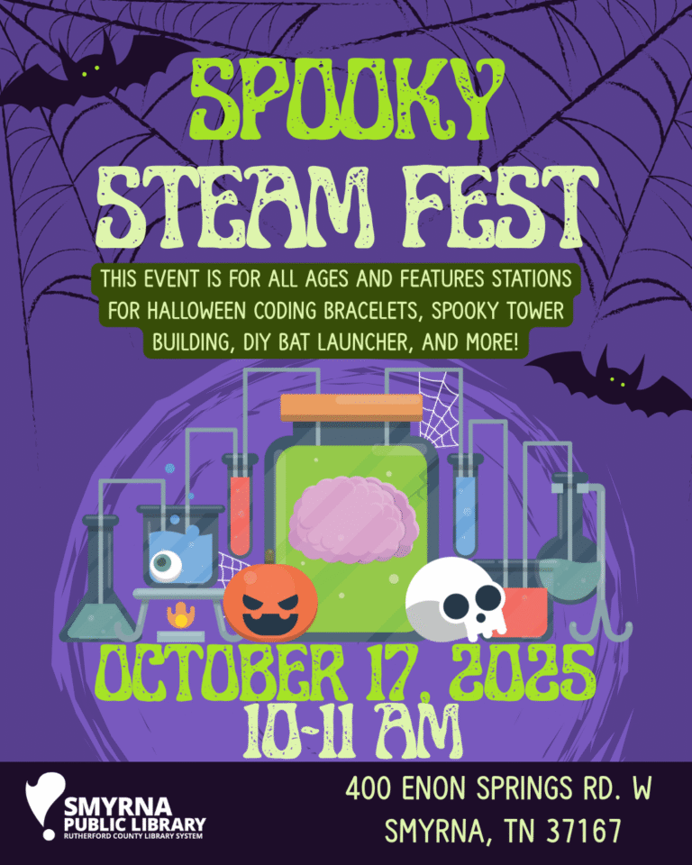 Spooky Steam Fest At Smyrna Public Library – RCLS+